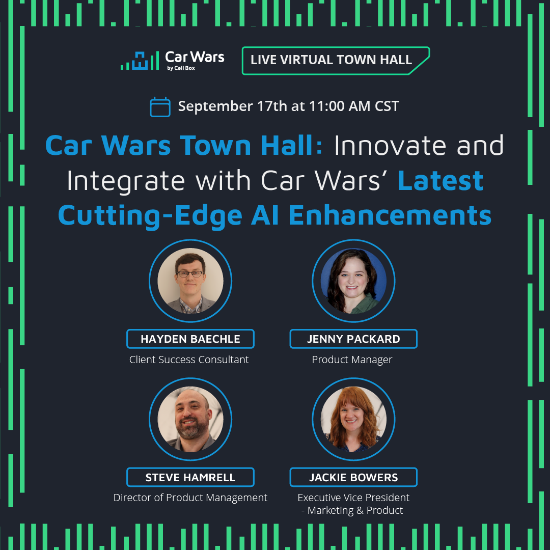 Car Wars Town Hall: Innovate and Integrate with Car Warsâ€™ Latest ...